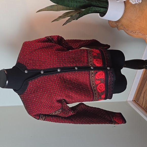 Dale of Norway | Sweaters | Dale Of Norway Red Rose Wool Knit Sweater ...
